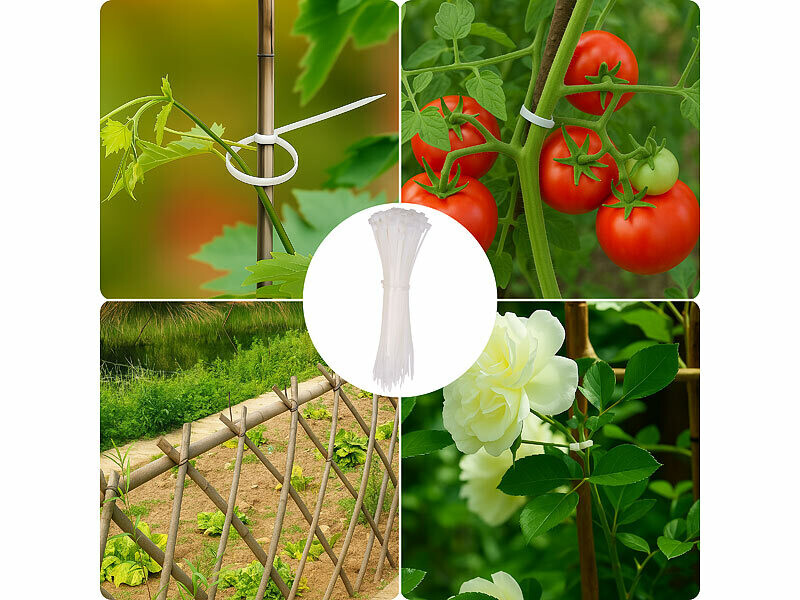 200 serre-câbles avec 100 supports autocollants - coloris blanc ...