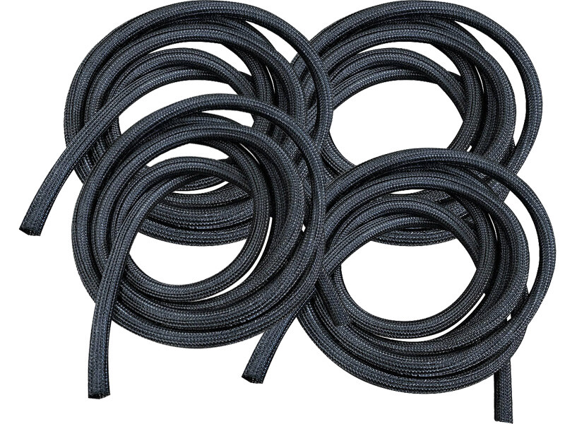 4 gaines autobloquantes pour câble noir 3 m | Accessoires pour câbles ...