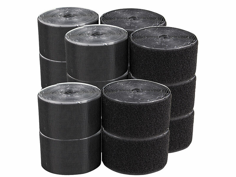 8 bandes à scratch autocollantes 50 mm x 4 m | Colles et adhésifs ...