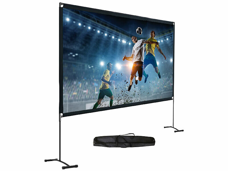 Écran de projection enroulable 305 cm / 120" avec support | Écrans de ...