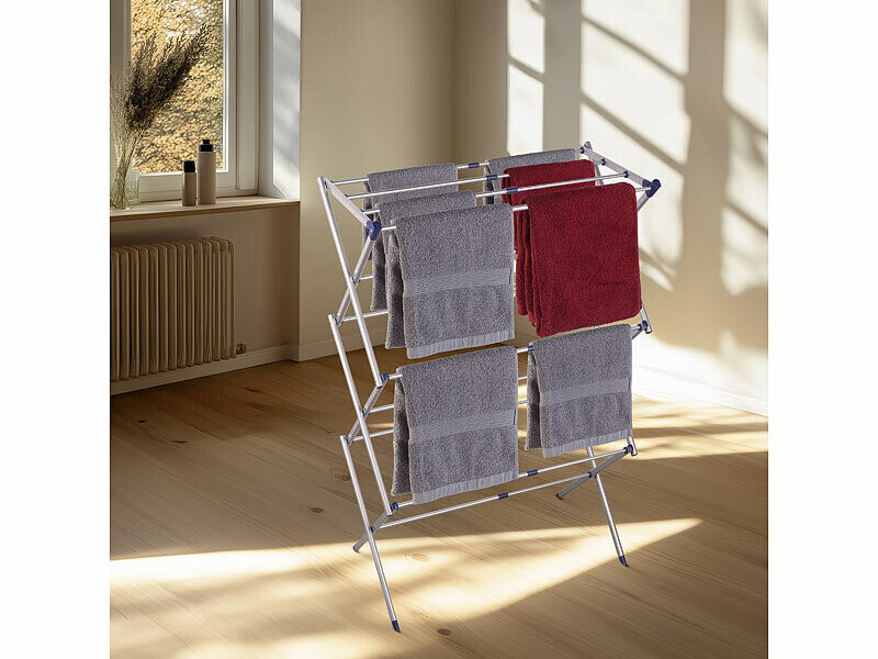 Étendoir à linge pliable et extensible | Repassage et textiles | Pearl.fr