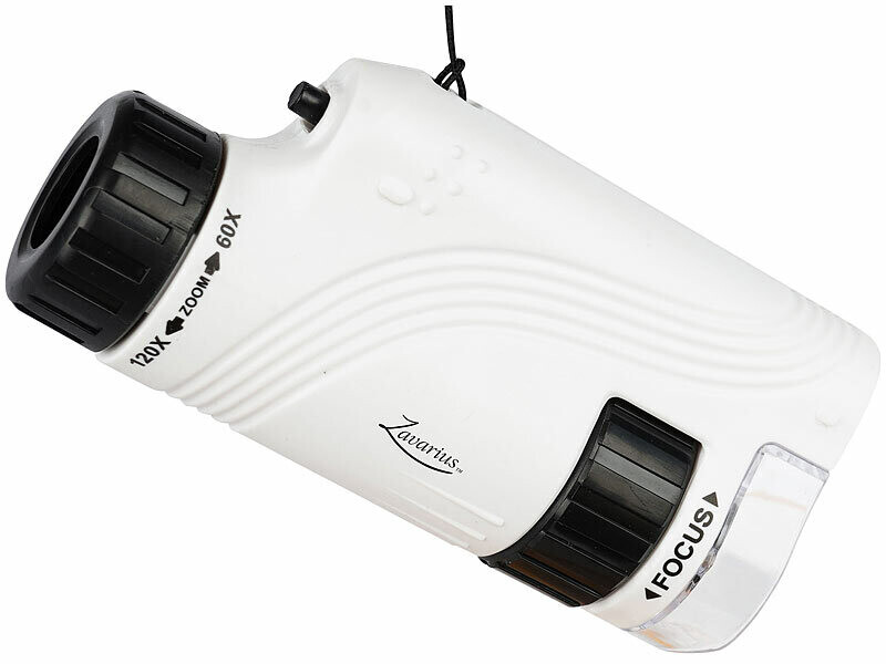 Microscope de poche grossissement 120 x avec LED | Microscopes USB ...