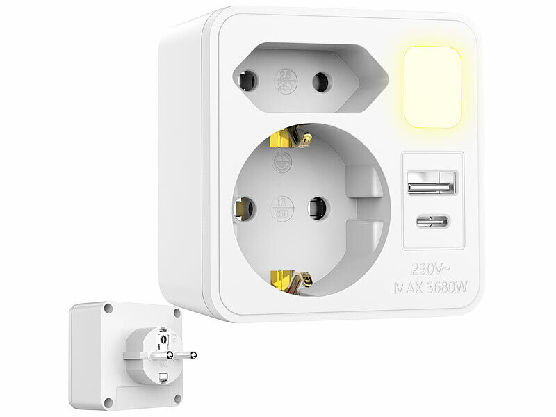 Multiprise adaptateur 12 W 4 interfaces | Adaptateurs | Pearl.fr