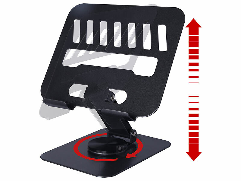 Support pliable rotatif 360° pour tablette & smartphone 2 axes ...