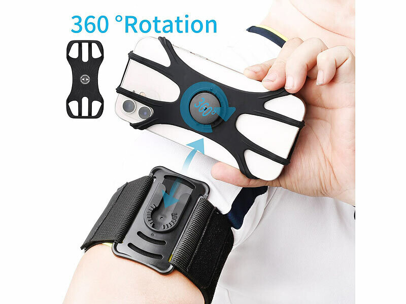 Support smartphone portatif pour guidon, bras ou poignet | Supports ...