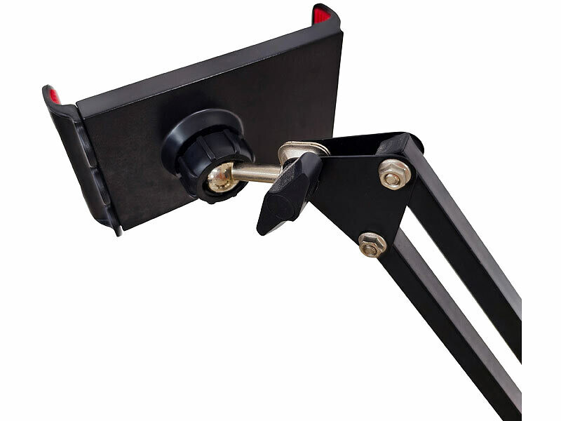 Support sur pied pour smartphone et tablette 5" à 12" – 30 à 160 cm ...