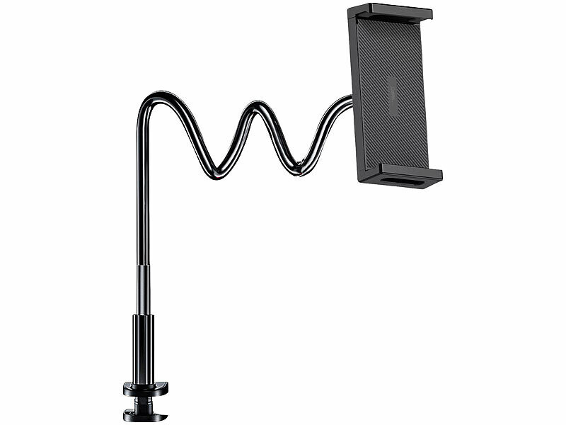Support tablette jusqu’à 10,5" avec pince étau et col de cygne ...