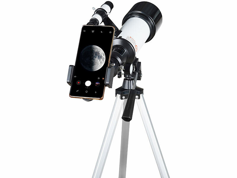 Télescope avec support smartphone et déclencheur | Téléscopes | Pearl.fr