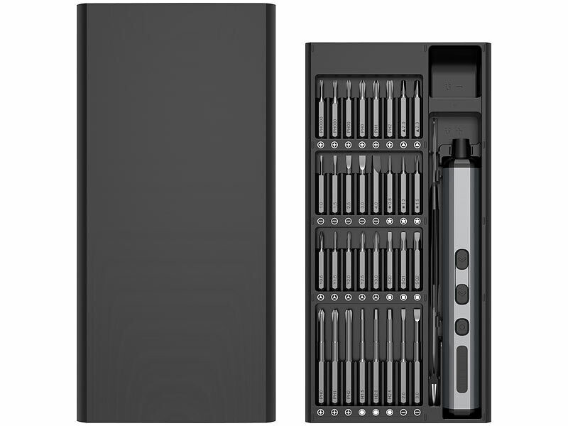 Tournevis électrique de précision avec écran / 64 embouts | Outillage à ...