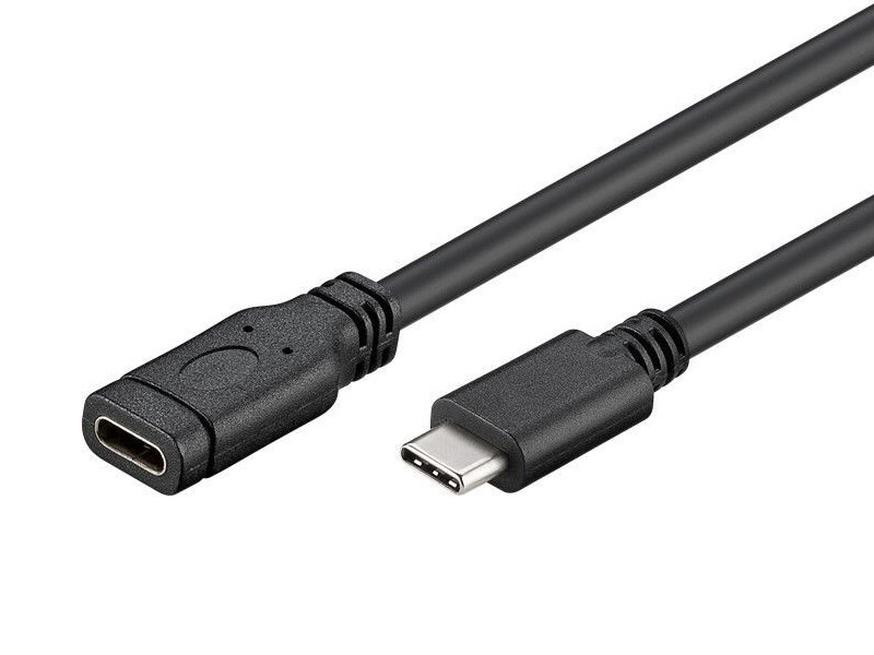 Rallonge USB type C 3.1 femelle vers mâle 1m Goobay | Rallonges USB ...