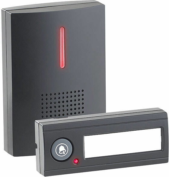 Sonnette sans fil avec 2 récepteurs à signal acoustique et visuel ...