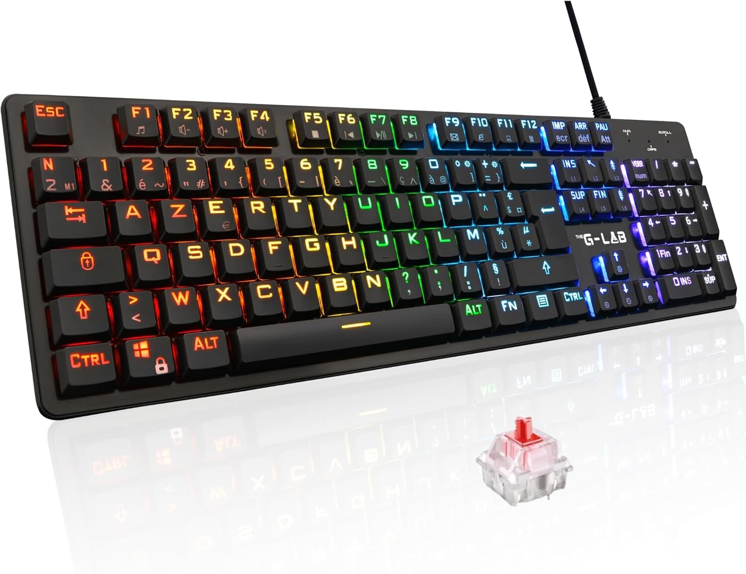 Clavier gaming filaire Keys Platinium | Claviers Gaming | Pearl.fr