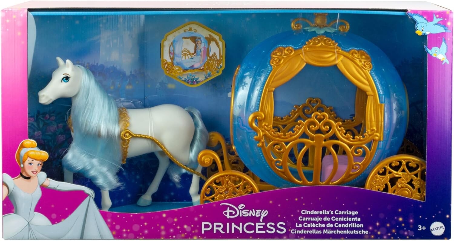 Disney Princesses : Le carrosse de Cendrillon et son cheval blanc ...