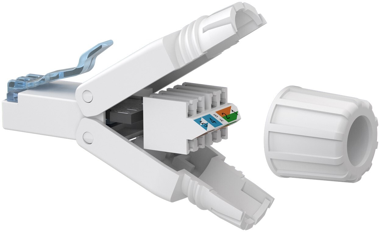 Embase RJ45 cat. 6A UTP auto-assemblée | Accessoires pour câble réseau ...