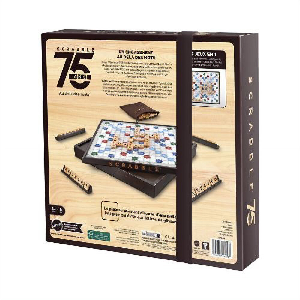 Jeu de société Scrabble édition spéciale 75ème anniversaire | Jeux de ...