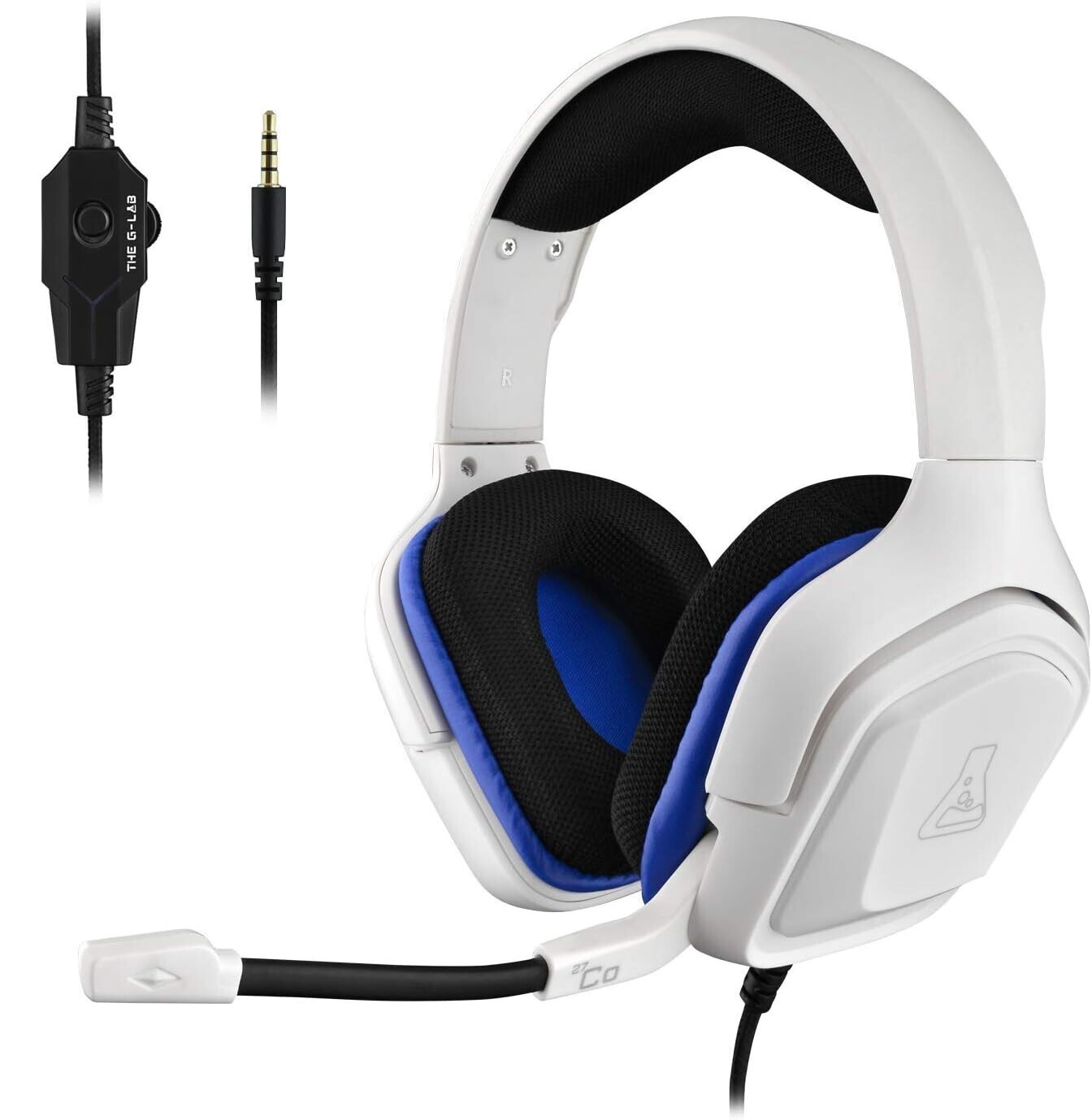 Micro-casque filaire Korp Cobalt blanc | Casques Gaming | Pearl.fr