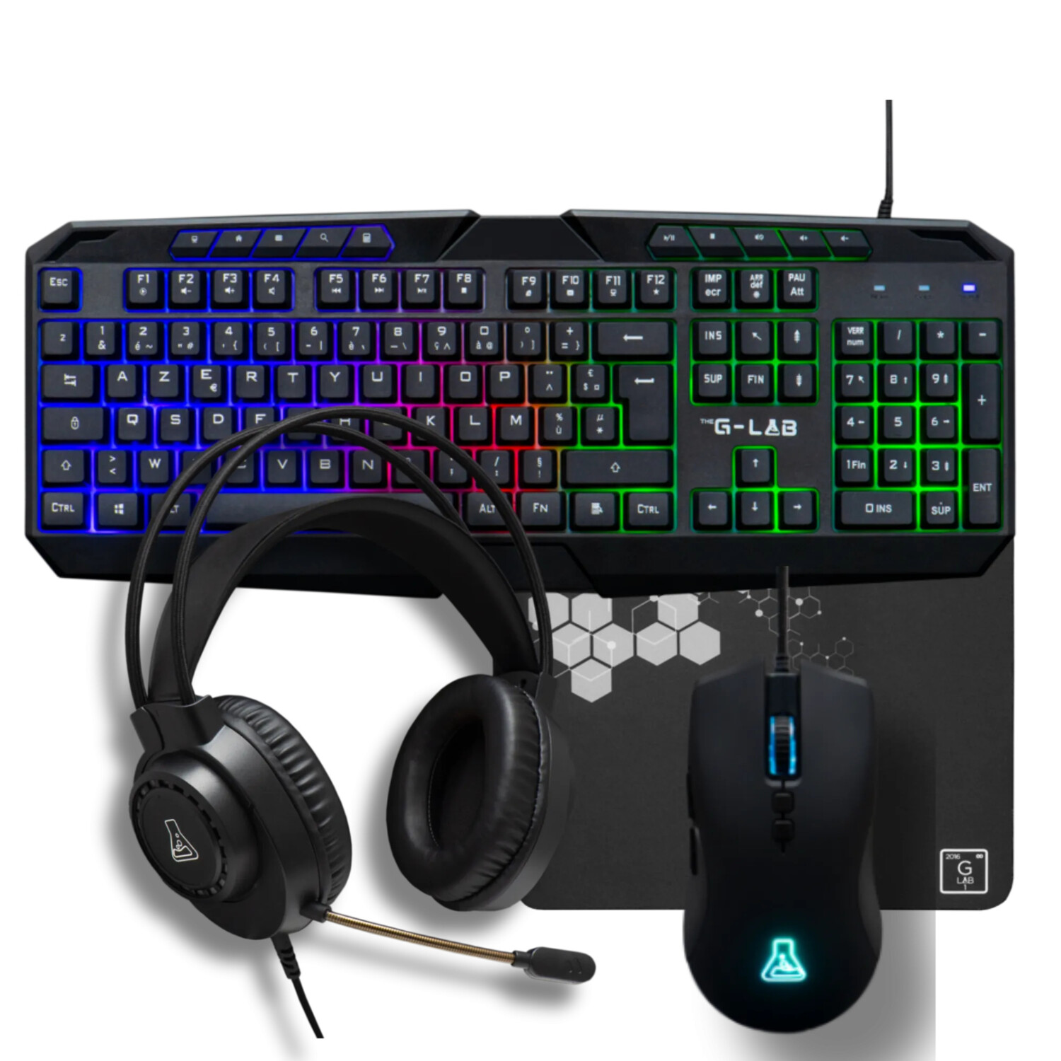 Pack gaming filaire COMBO NATRIUM | Kit de Gaming | Pearl.fr