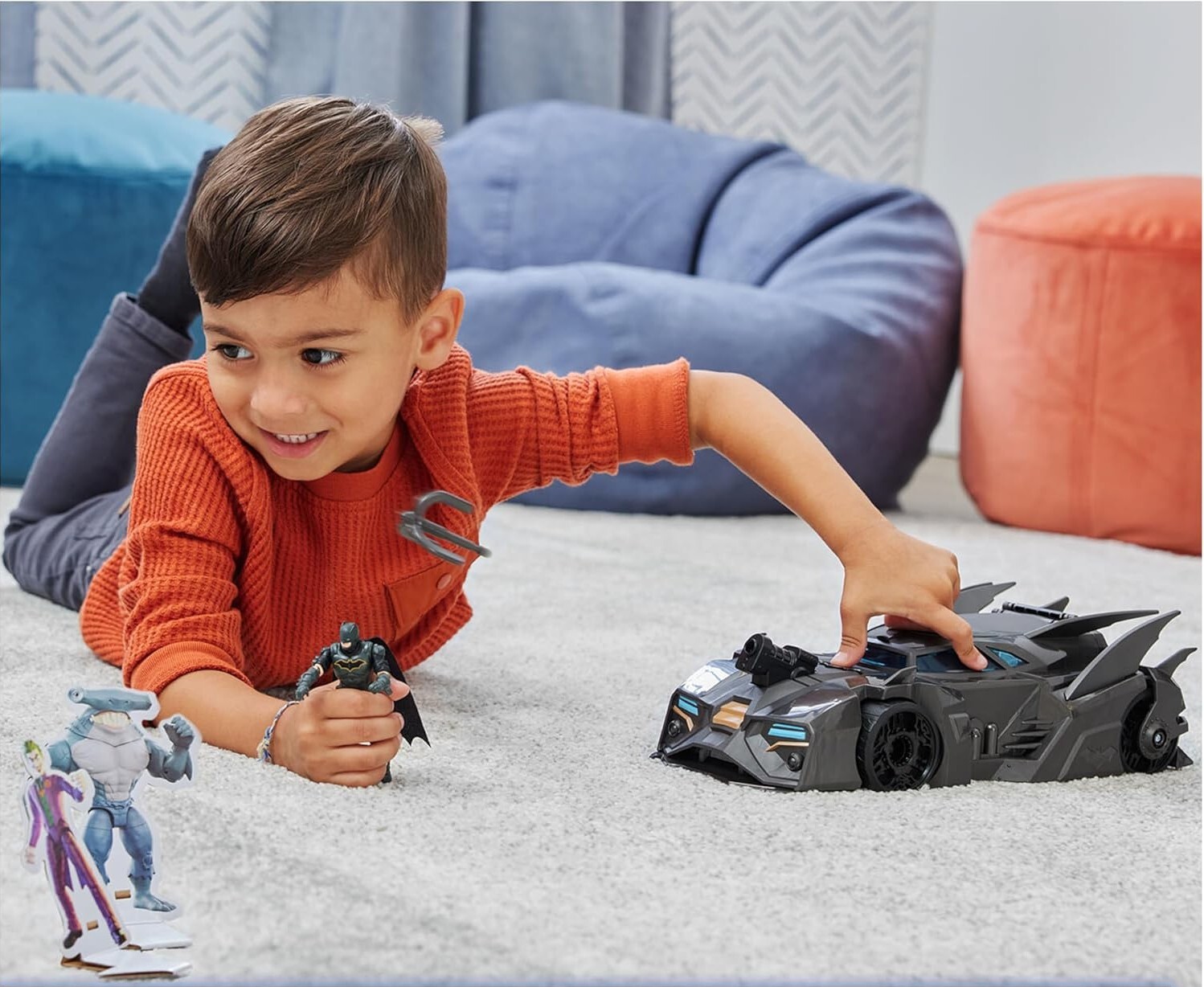 Batman Offroad Batmobile avec catapulte à Crochet et figurine Batman ...