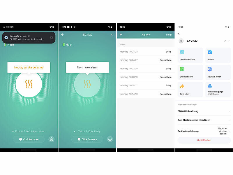 Détecteur de fumée connecté RWM-190.app | Détecteurs de fumée | Pearl.fr