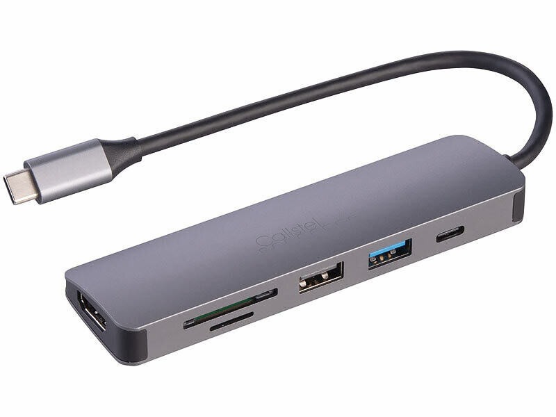 Hub USB-C HDMI 4K / Power Delivery / USB-A 3.2 / USB-A 2.0 / MicroSD-SD ...