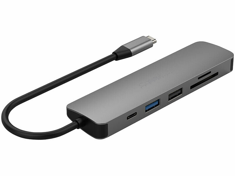 Hub USB-C HDMI 4K / Power Delivery / USB-A 3.2 / USB-A 2.0 / MicroSD-SD ...