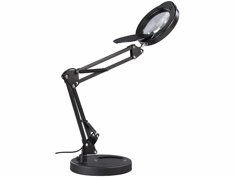 Lampe loupe LED grossissement x10 LED CCT avec pince et socle | Lampes ...