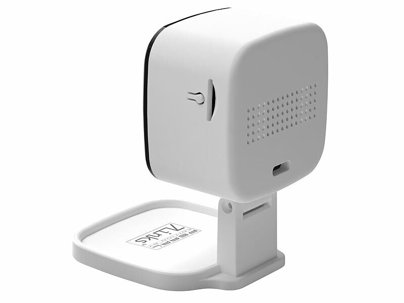 Mini caméra connectée IP 2K IPC-240 avec vision nocturne et support 360° | Caméras sans fil ...