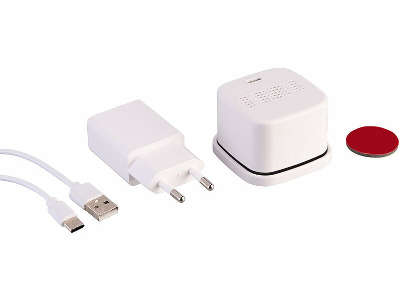 Mini caméra connectée IP 2K IPC-240 avec vision nocturne et support 360 ...