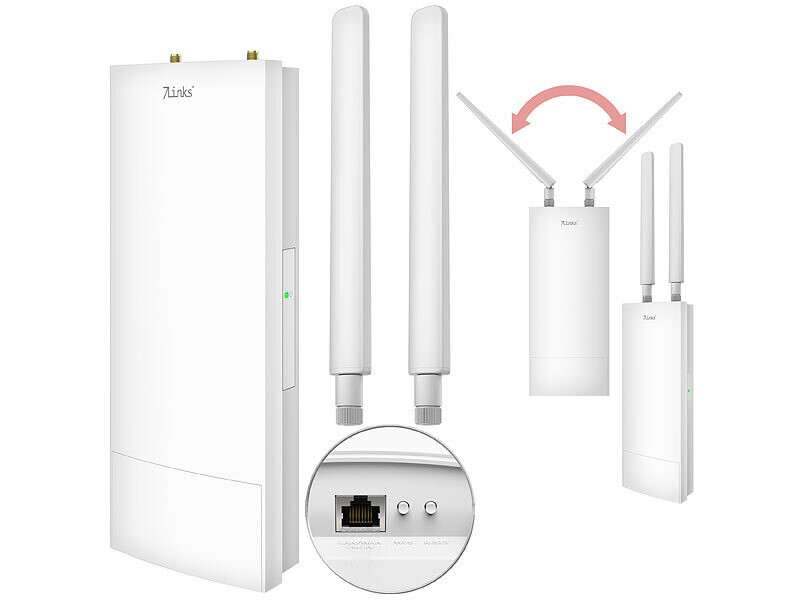 Répéteur wifi 6 d'extérieur WLR-1260 3000 Mb/s Dual Band | Point d ...