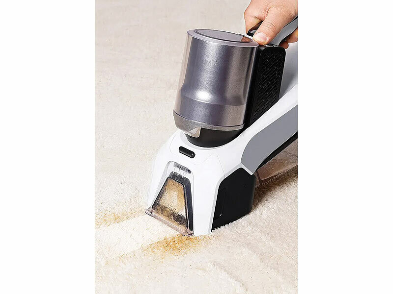 Aspirateur-laveur injecteur extracteur sans fil 15 kPa pour textiles ...