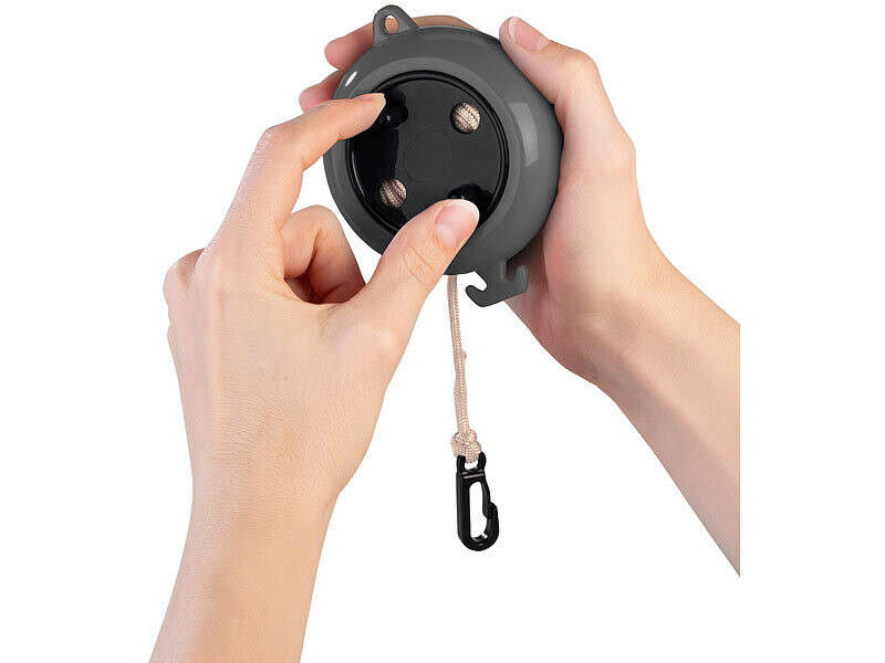 Corde à linge enroulable 10 m avec mousqueton et 20 pinces à linge ...