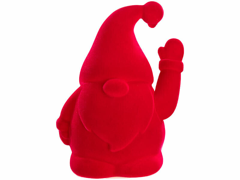 Nain de jardin animé à pile coloris rouge | Objets décoratifs | Pearl.fr