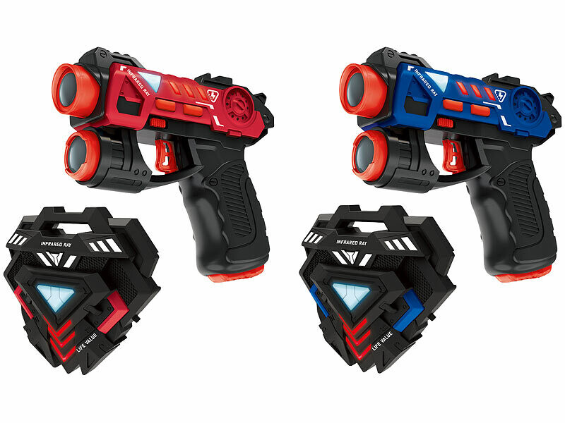 2 pistolets laser et 2 gilets infrarouges | Nerf et jeux de tir | Pearl.fr