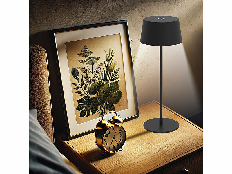 Lampe de table rechargeable LED 150 lm avec intensité variable | Lampe ...