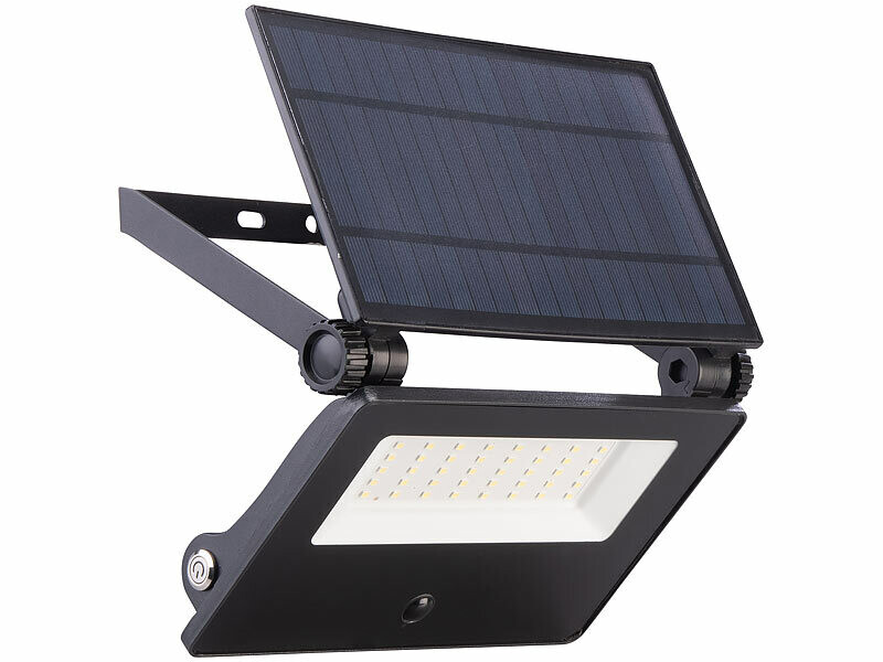 Projecteur LED solaire 1300 lm FTR-102 avec détecteur de mouvement ...