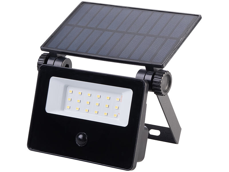 Projecteur LED solaire 400 lm FTR-100 avec détecteur de mouvement ...