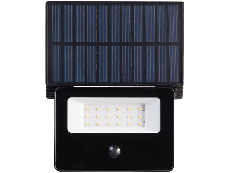 Projecteur LED solaire 700 lm FTR-101 avec détecteur de mouvement ...