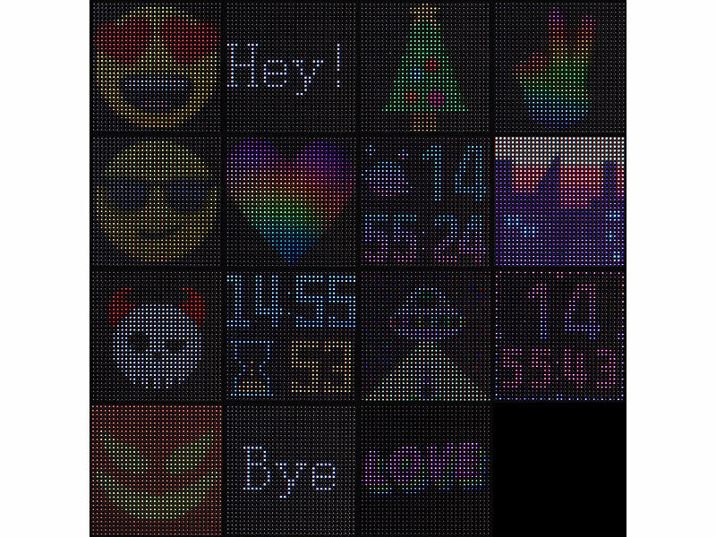 Cadre photo afficheur LED programmable connecté 1024 LED | Cadres ...