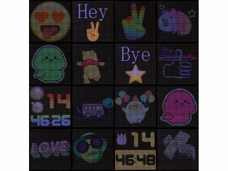 Cadre photo afficheur LED programmable connecté 4096 LED | Cadres ...