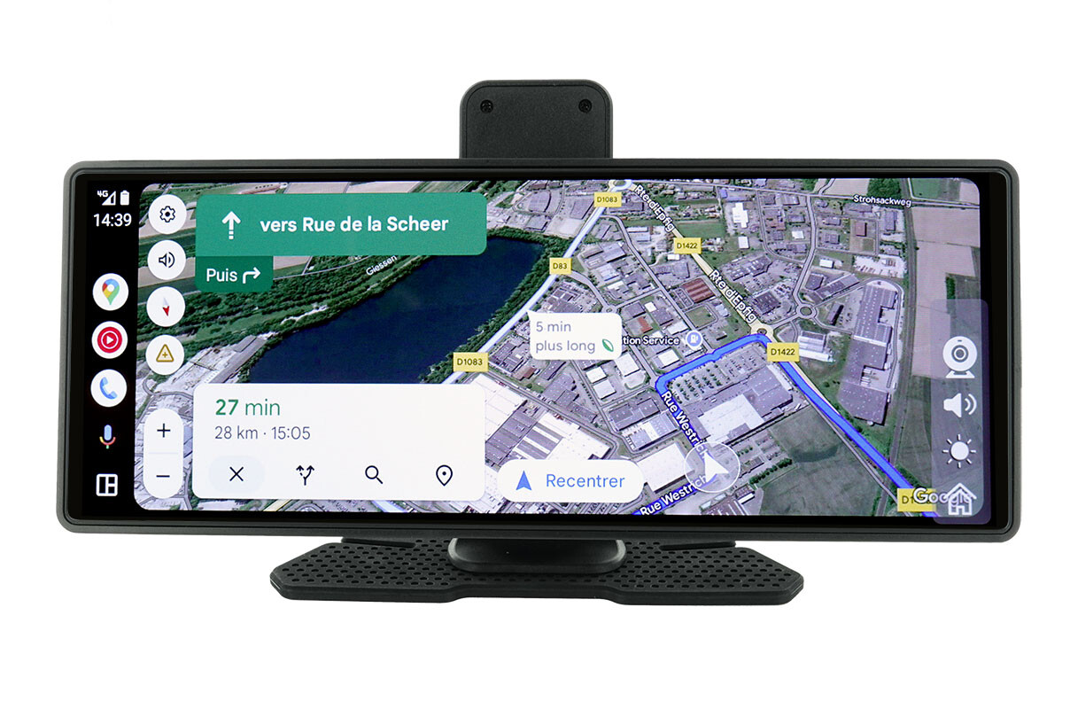 Écran tactile HD IPS 10,26" sans fil avec fonctions Carplay et ...
