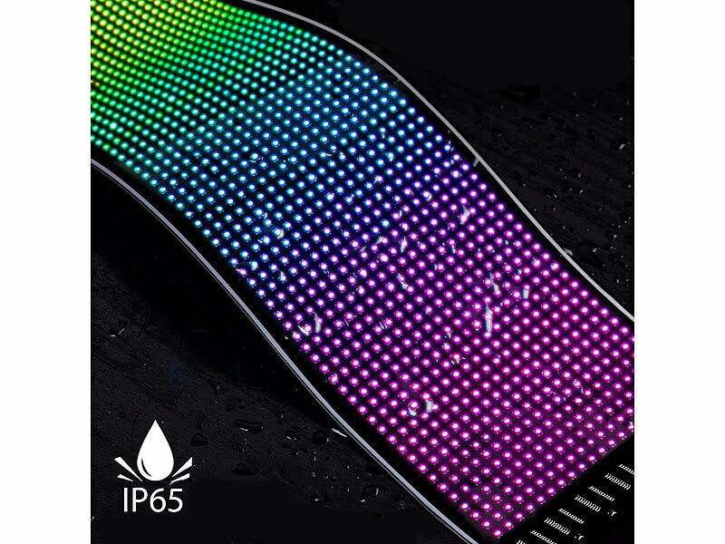 Panneau d'affichage LED ultrafin programmable connecté 59 x 12 cm ...