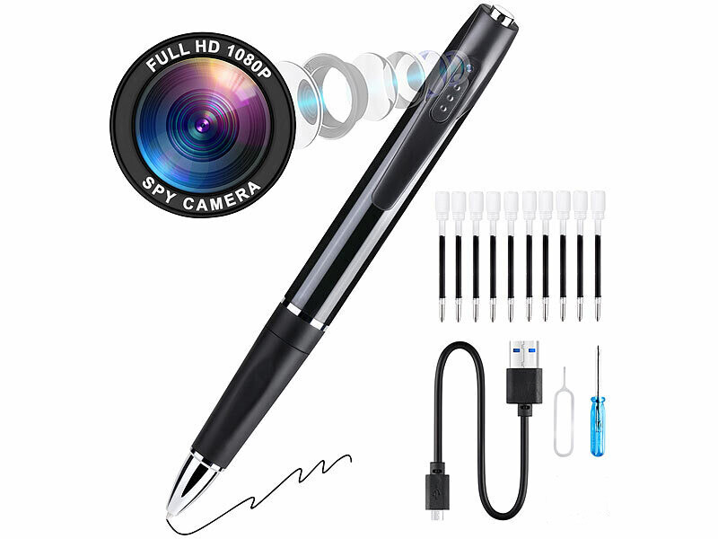 Caméra stylo Full HD DV-740K | Caméras furtives | Pearl.fr